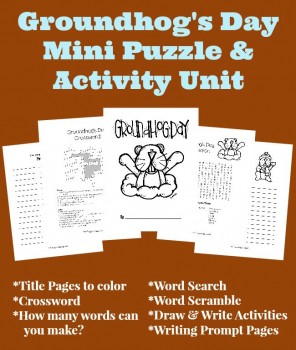 Groundhog's Day Puzzle & Activity Unit