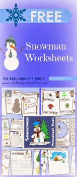 Snowman Worksheets