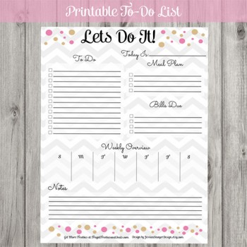 Printable To Do List: Free