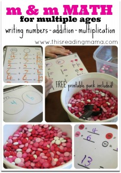 Free Math Worksheets with M&M Candy