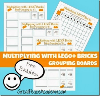 Free Multiplying with LEGO® Bricks Printables