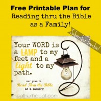 Free Printable: Read Through the Bible As a Family