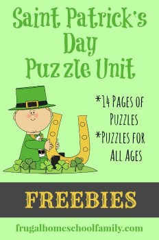 Free St. Patrick’s Day Puzzle Unit Printables