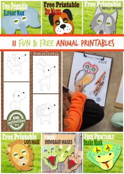 11 Fun and Free Animal Mask Printables