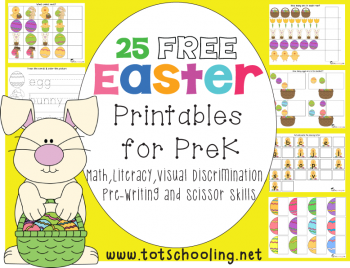 25 Free Easter Printables for Preschoolers