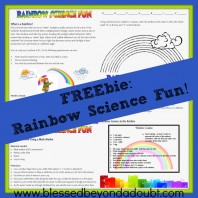 Free Rainbow Science Unit Worksheets