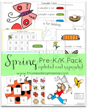 Free Spring Pre-K/K Printable Pack