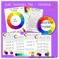 Homeschool Art Lessons: Free Color Harmonies Workbook