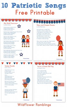 Free Printables: 10 Patriotic Songs for Children