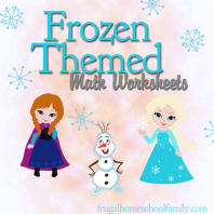 FREE Frozen-themed Math Worksheet Pack