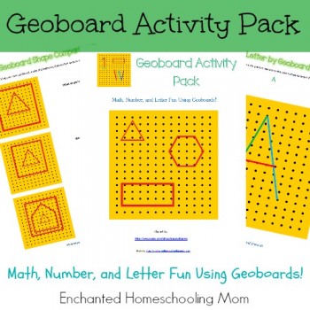 Free Geoboard Activity Printables Pack {Subscriber Offer}