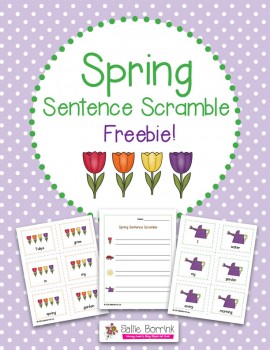 FREE Spring Sentence Scramble Activity (subscriber offer)