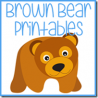 Free Brown Bear Printables Pack