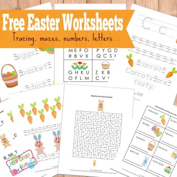Easter: Free 20 Pages of Easter Themed Worksheets