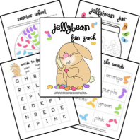 Free Jelly Bean Fun Printable Pack for National Jellybean Day on April 22nd
