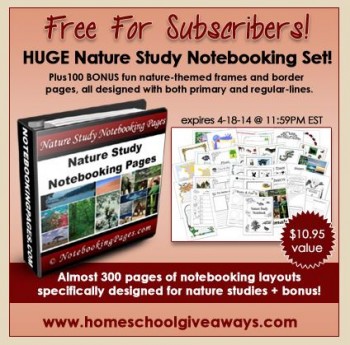 Free Nature Study Notebooking Pages Set ($10.95 Value!)