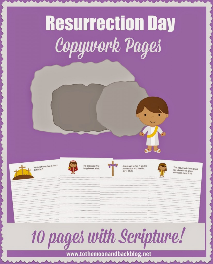 FREE Resurrection Day Copywork Pages