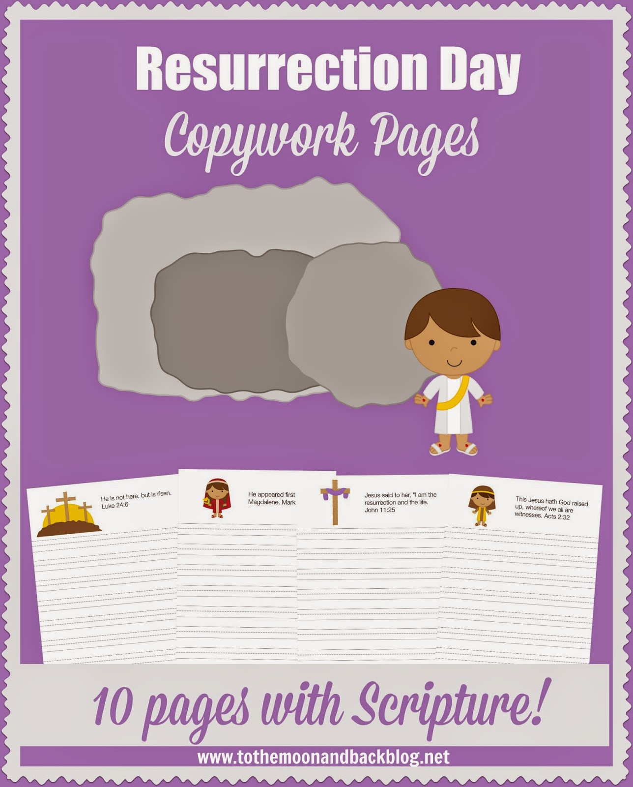 FREE Resurrection Day Copywork Pages