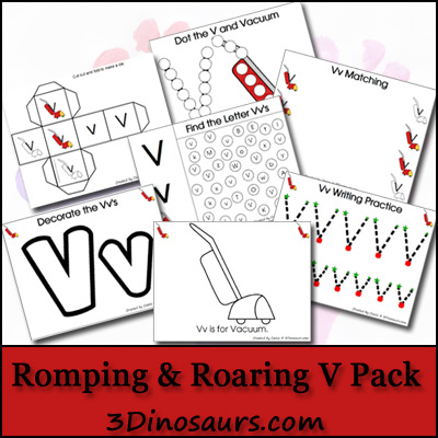 ABC's Letter V Printable Pack