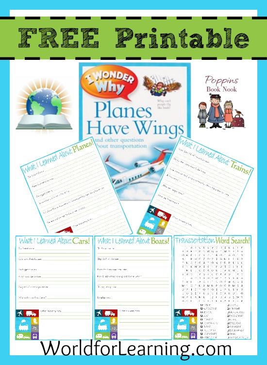 FREE Transportation Printables Pack