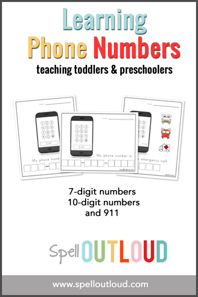Learn Your Phone Number FREE Printable Activity