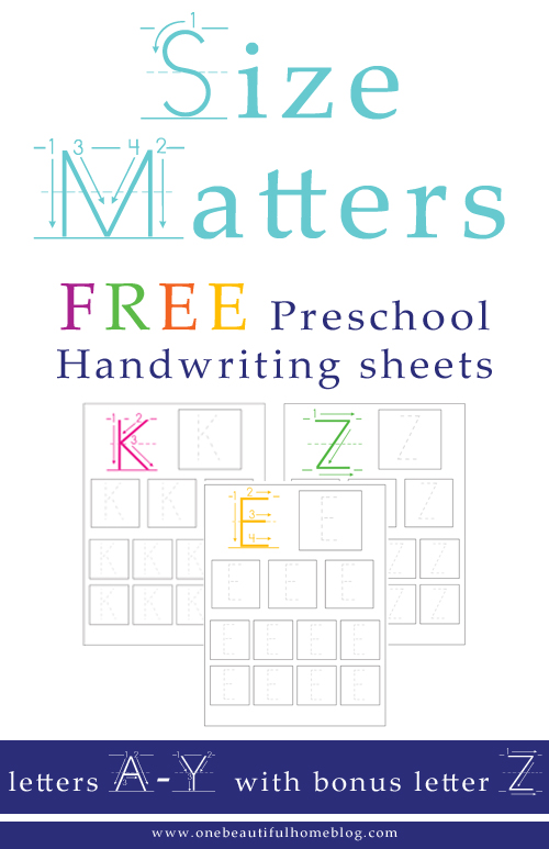 Free Preschool Handwriting Sheets free-preschool-handwriting-sheets