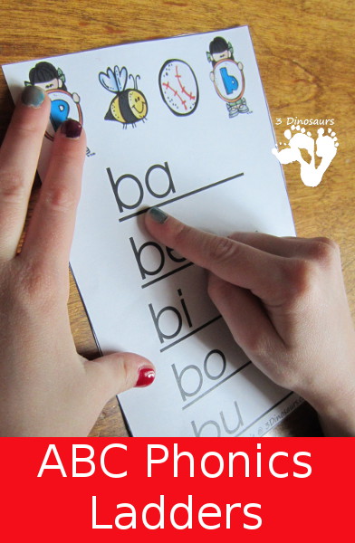 Free ABC Phonics Ladders