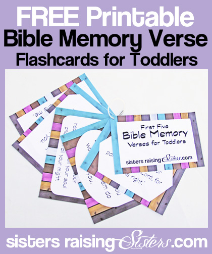 FREE Printable Bible Memory Verse Flashcards