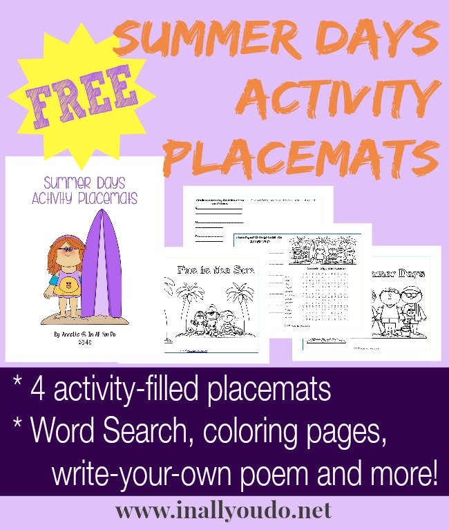FREE Days of Summer Activity Pack
