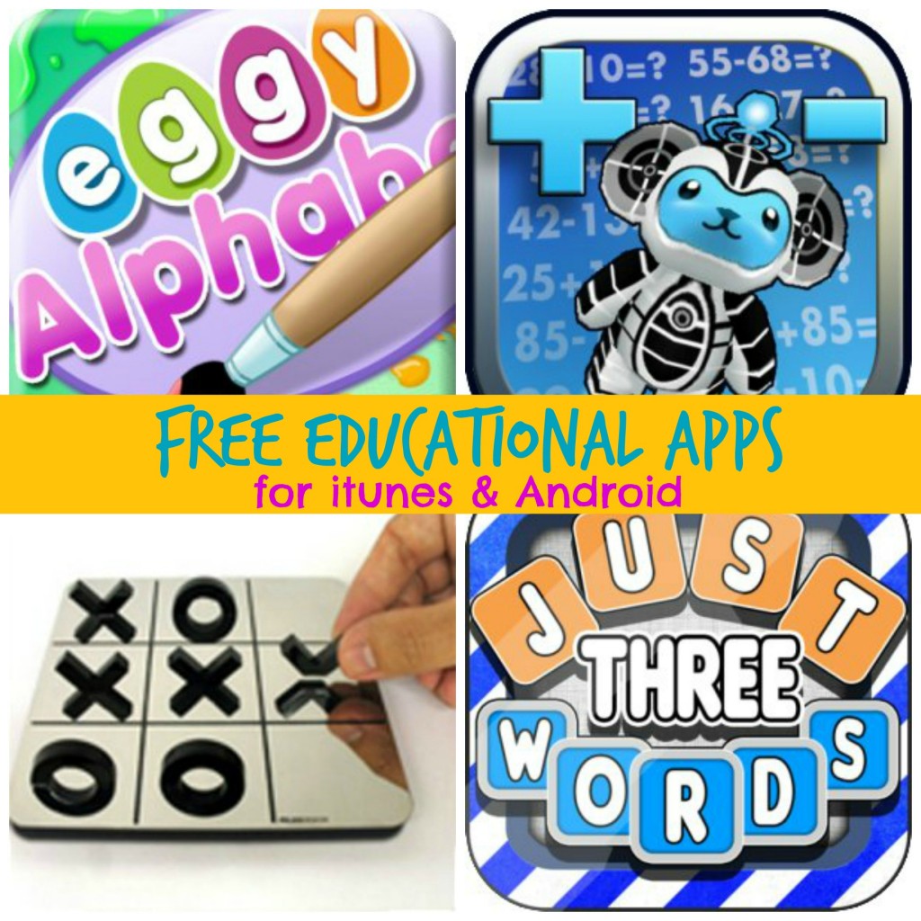 Free Educational Apps for Kids: Just Three Words, The Arithemouse Game ...