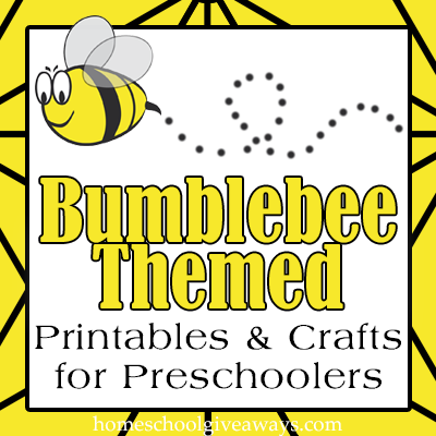 Bumblebee Themed Printables and Crafts for Preschoolers