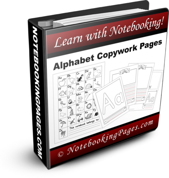 FREE set of Alphabet Copywork Notebooking Pages + $117 Giveaway from ...
