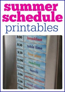 FREE Printable and Changable Schedule Helpers