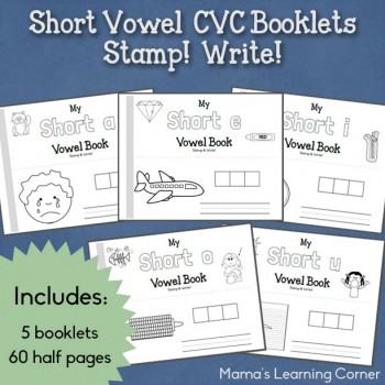 FREE Short Vowel CVC Booklets