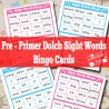 FREE Pre- Primer Sight Words Bingo Cards