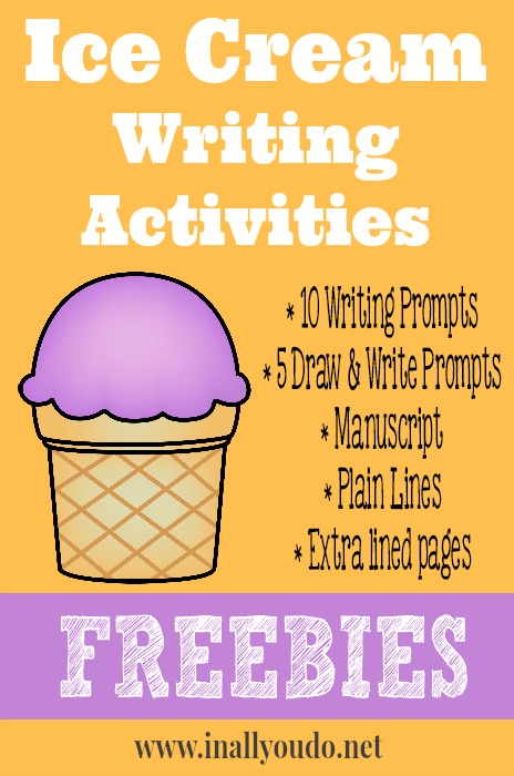 FREE Ice Cream Writing Prompts