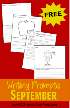 FREE September Writing Prompts
