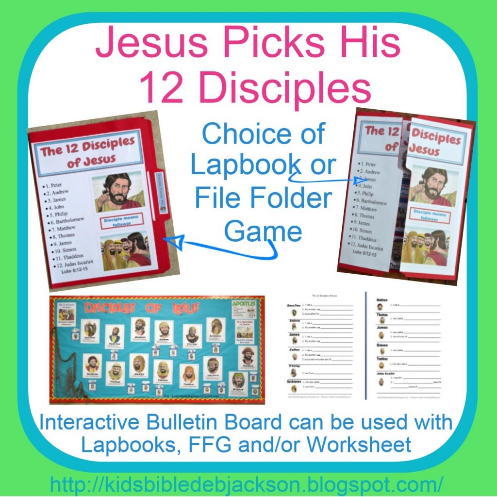 Jesus Picks His Disciples FREE Lesson, Printables, and Lapbook