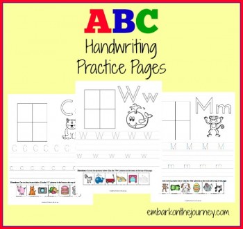 FREE ABC Handwriting Pages