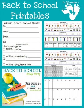 FREE Back to School Printables