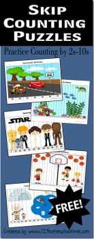 FREE Skip Counting Puzzles