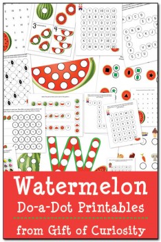 FREE Watermelon Dot-a-Dot Printables