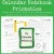 FREE Calendar Notebook Printables