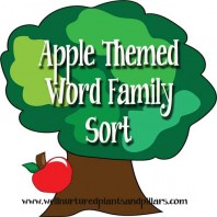 FREE Apple Themed Word Family Sort