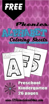 Phonics Alphabet Coloring Pages Freebie