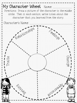 Reading Character Wheel Freebie