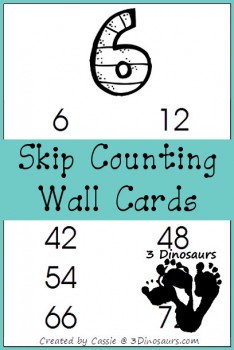 FREE Skip Counting Wall Cards