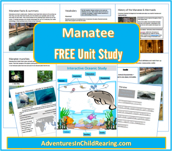 FREE Manatee Unit Study {Limited Time Offer!}