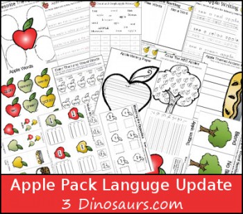 FREE Updated Apple Pack Printables