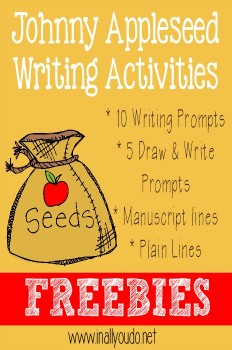 FREE Johnny Appleseed Writing Activities